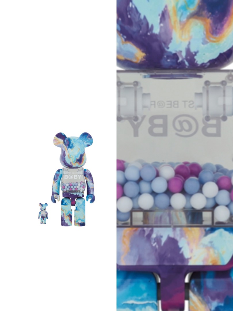 Bearbrick My First Baby Marble 400%+100%, Hobbies & Toys, Toys & Games ...