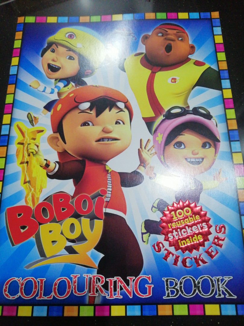BoBoiBoy Colouring Book, Hobbies & Toys, Books & Magazines, Children's ...