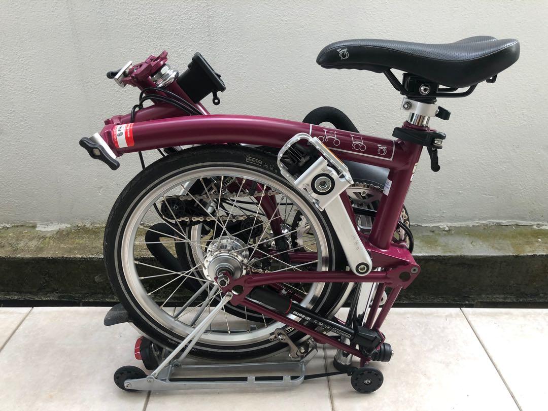 Brompton P6R Berry/Red Claret/ Maroon, Sports Equipment, Bicycles ...