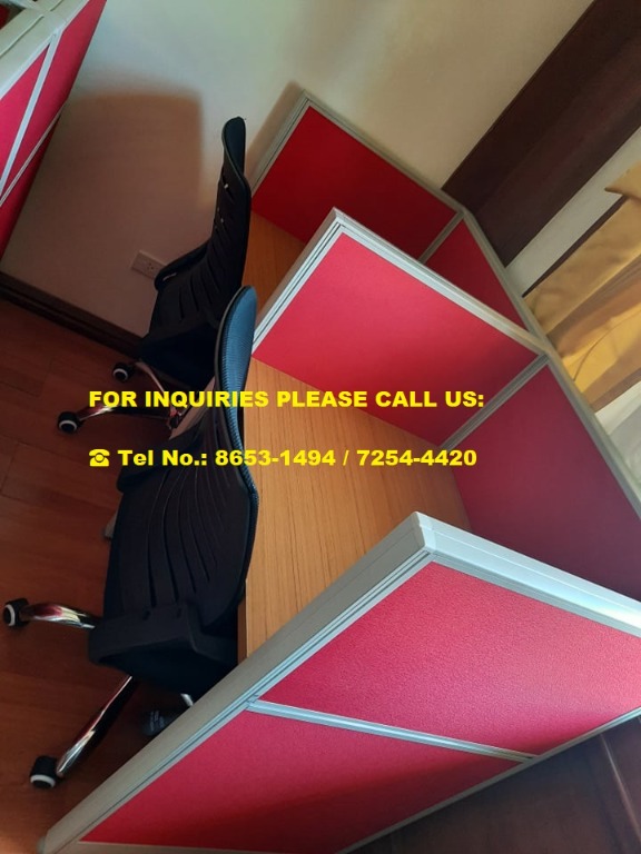 CALL CENTER TABLE WITH SHARING PANEL OFFICE PARTITIONS, Furniture ...