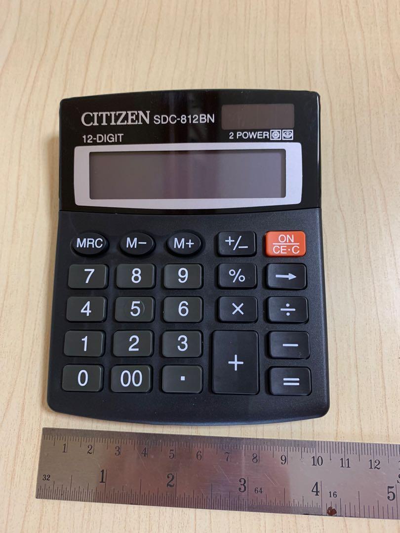 Citizen calculator SDC-812BN, Hobbies & Toys, Stationery & Craft ...