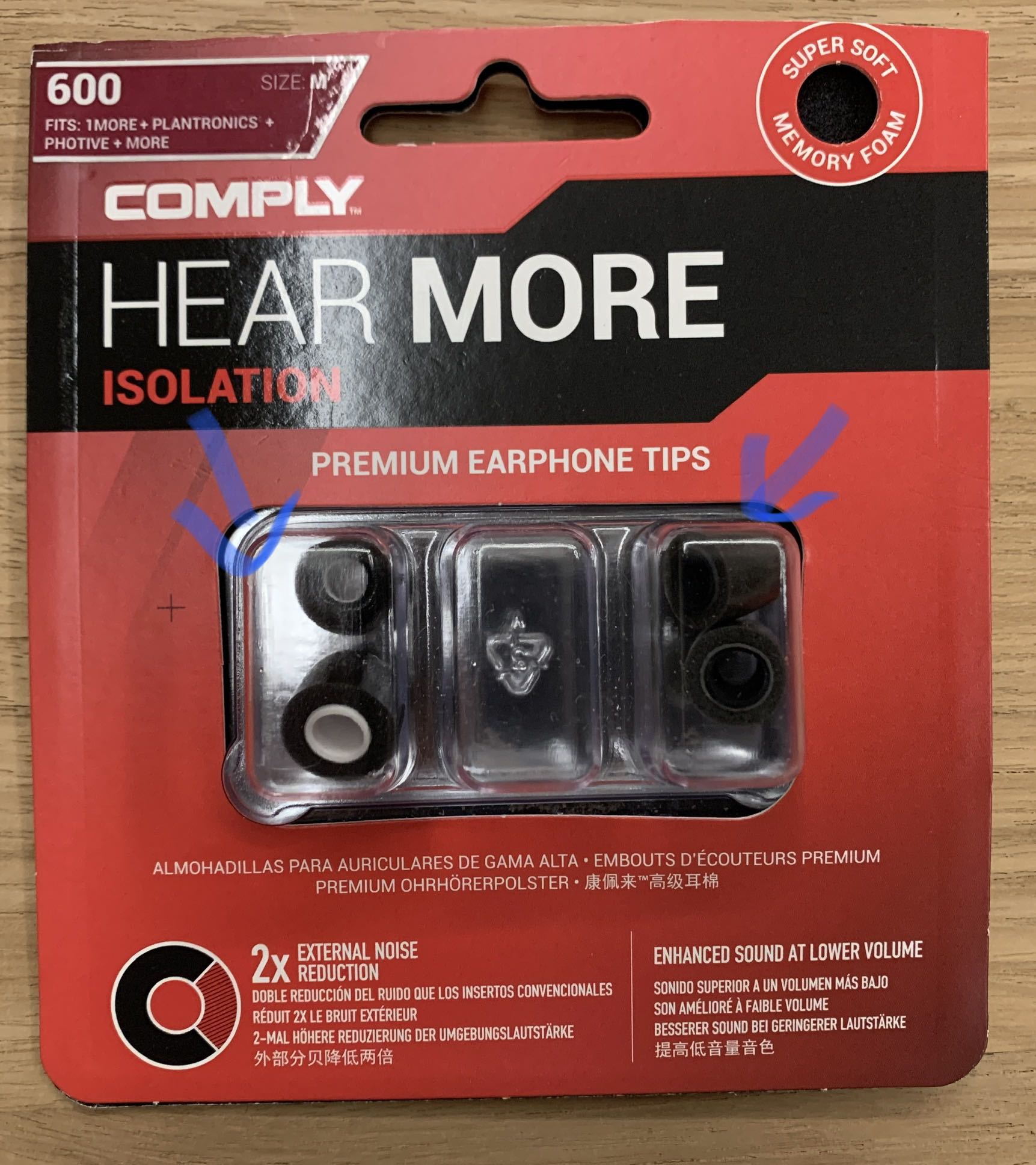 Comply Isolation T600 Medium 2 New Pair, Audio, Portable Audio ...