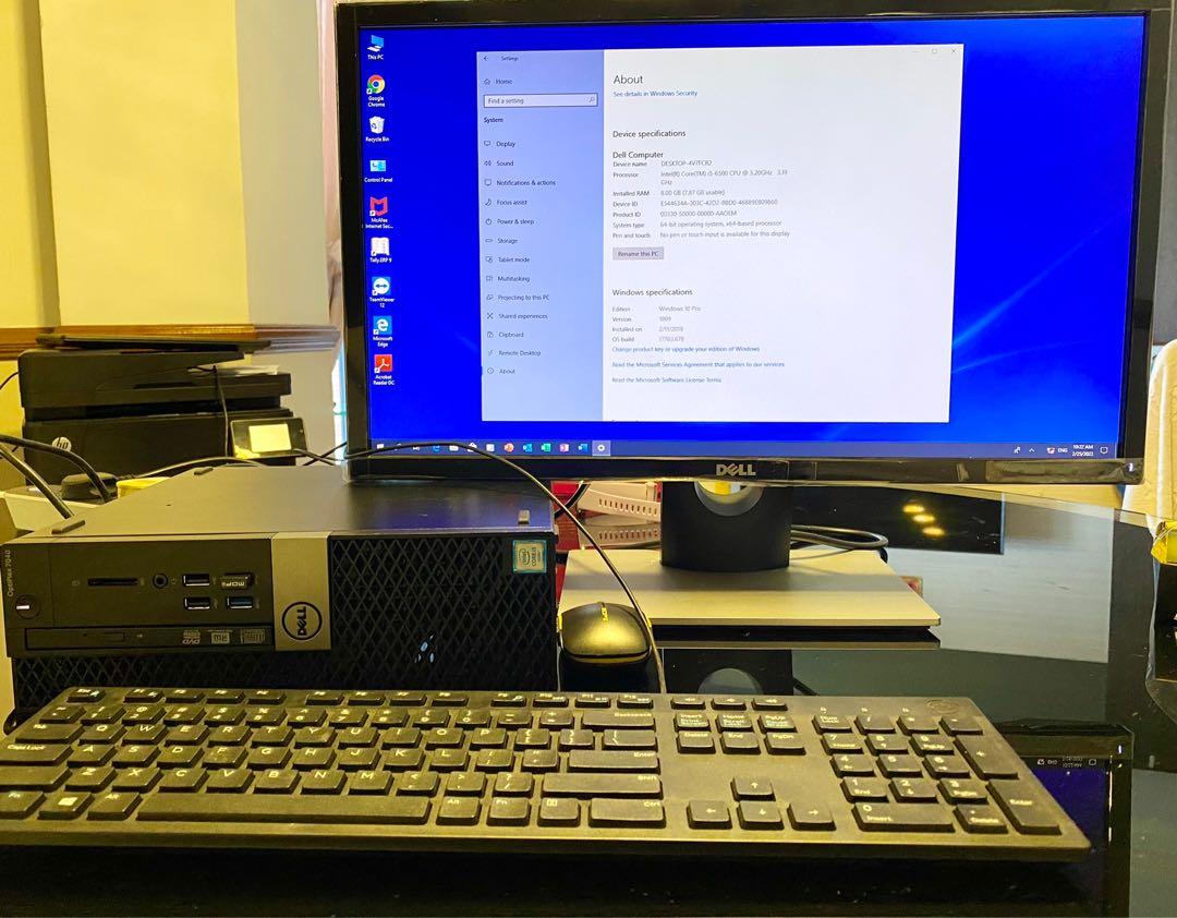 Dell System with 24 inch monitor, Computers & Tech, Desktops on Carousell