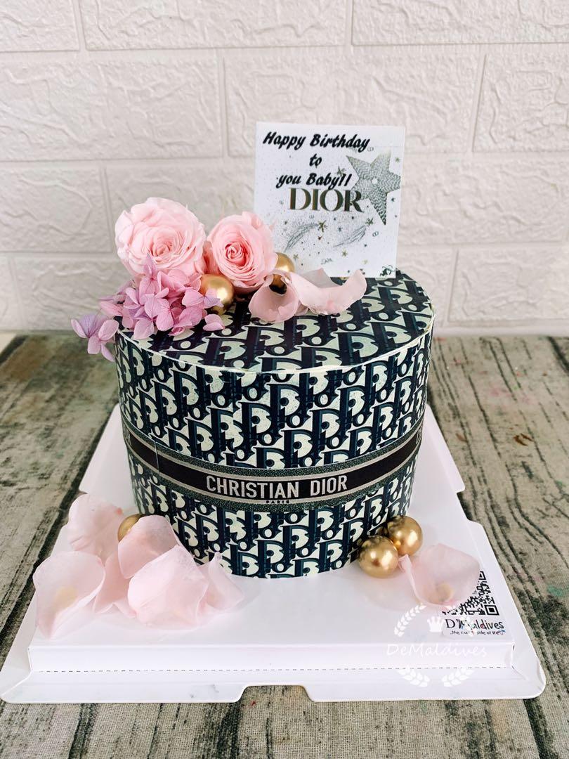 Dior Birthday Cake, Food & Drinks, Homemade Bakes on Carousell
