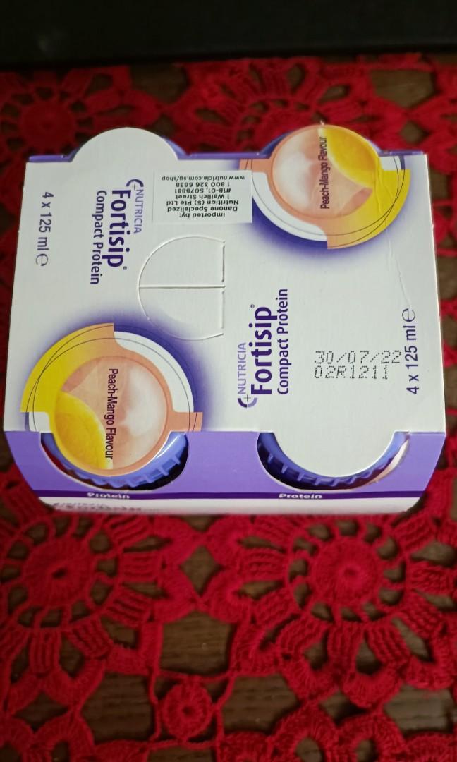 Fortisip compact protein- peach mango flavor, Health & Nutrition ...