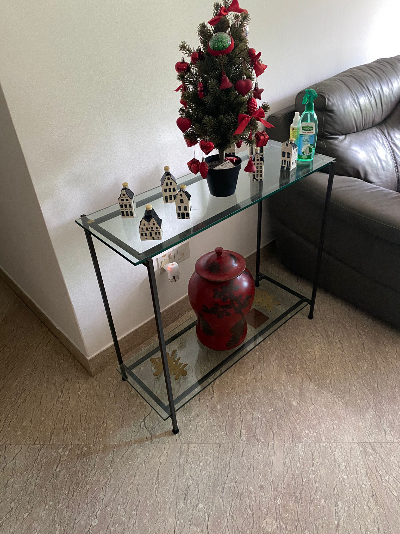 Glass display table, Furniture & Home Living, Furniture, Tables & Sets ...
