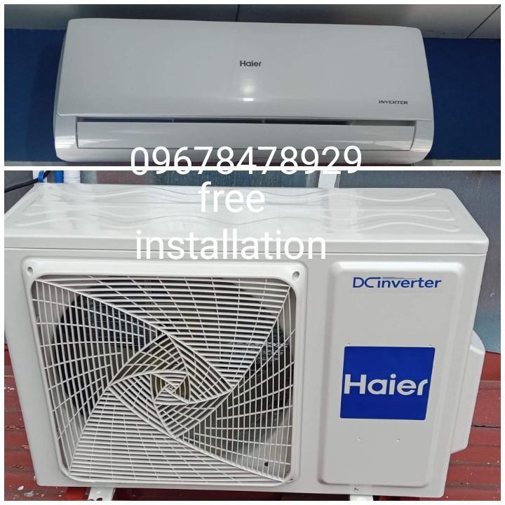 Haier split type inverter aircon with Free installation, TV & Home ...