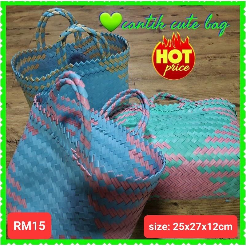 Hamper bag basket bag anyaman sarawak, Women's Fashion, Bags & Wallets ...