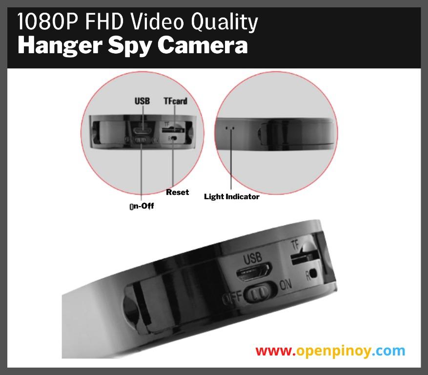 Hanger Spy Camera | 1080P FHD Video Quality, Furniture & Home Living ...