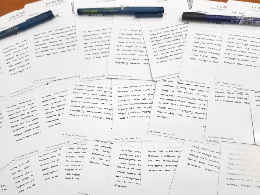 Jasa Menulis Indah Rapi - surat, tugas, postcard, kartu ucapan, ijazah ...