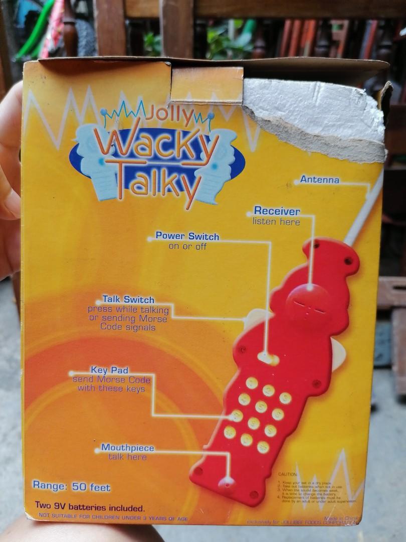 Jollibee Wacky Talky (walkie talkies) Vintage Collectible toy, Hobbies ...