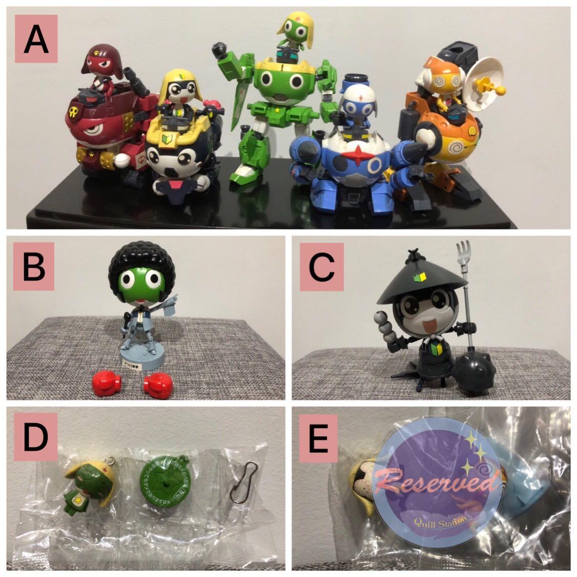 Keroro DX-03 TEAM KERORO MK.II GOD KERON, Keroro Afro sergeant sgt ...