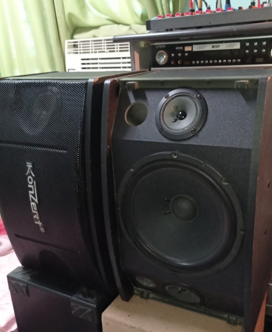 KONZERT KARAOKE SPEAKERS SYSTEM WITH FREE DVD PLAYER, Audio, Soundbars ...