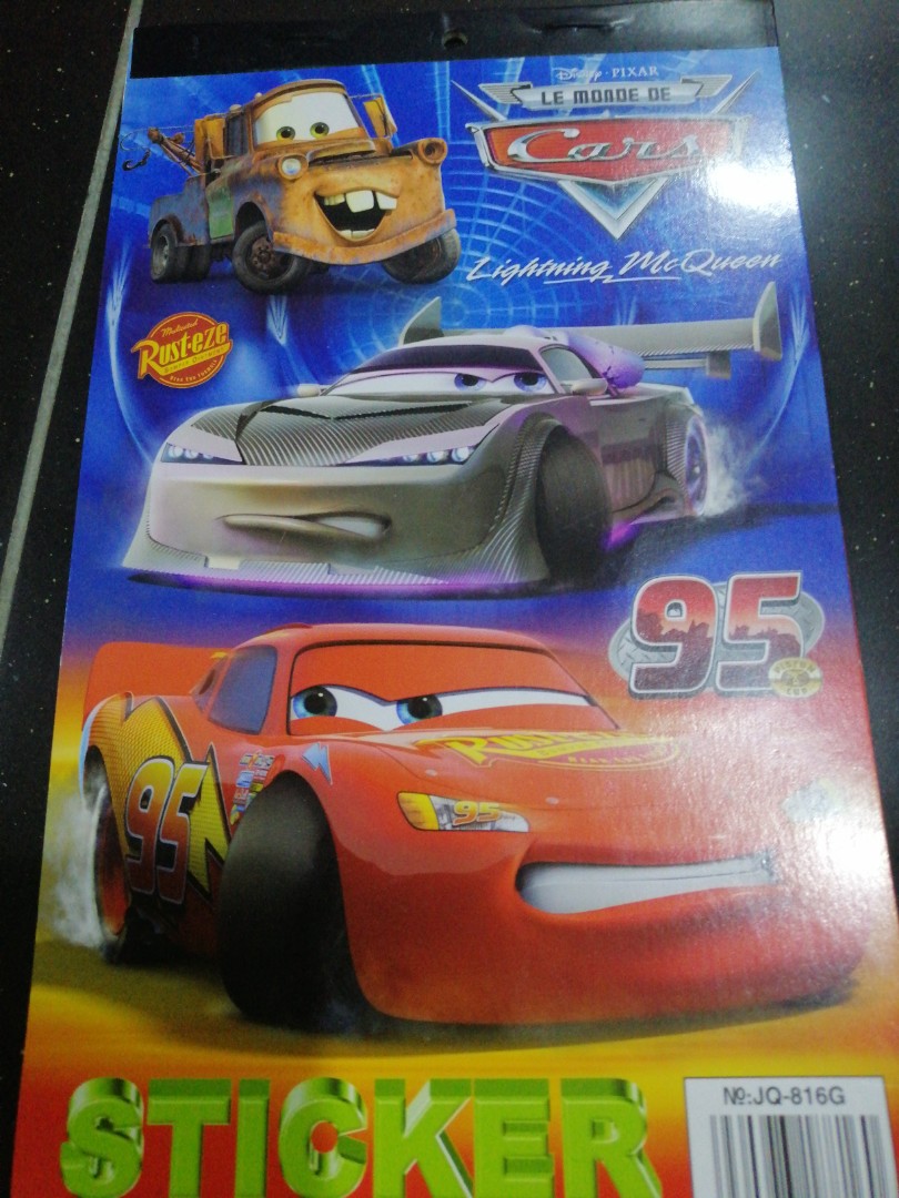 Lightning Mcqueen Cars Stickers, Hobbies & Toys, Stationery & Craft ...