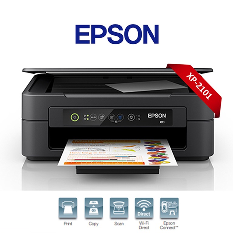 [Like New]Epson Expression Home XP-2101 Inkjet All-in-One Printer (Read ...