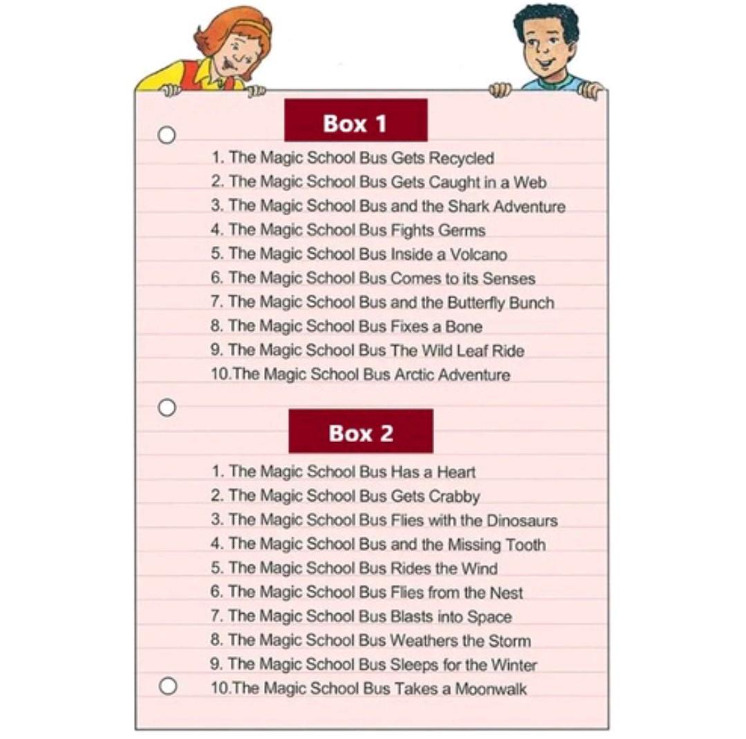 Magic school bus (box 1 and box 2) 20 books, Hobbies & Toys, Books ...
