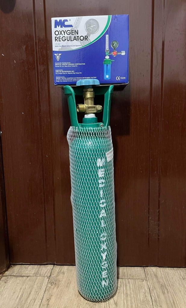 Medical Grade Oxygen Tank 5 lbs., Health & Nutrition, Medical Supplies ...