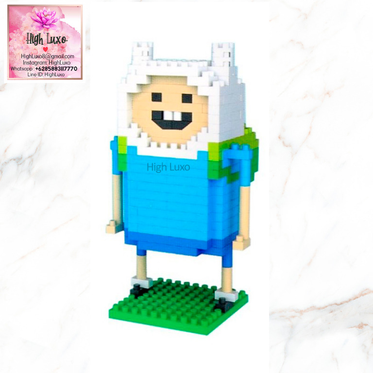 Miniso Adventure Time Toy Building Blocks 1806 Finn Cute Kawaii Lucu ...