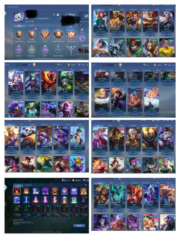 MLBB Acc, Video Gaming, Gaming Accessories, In-Game Products on Carousell