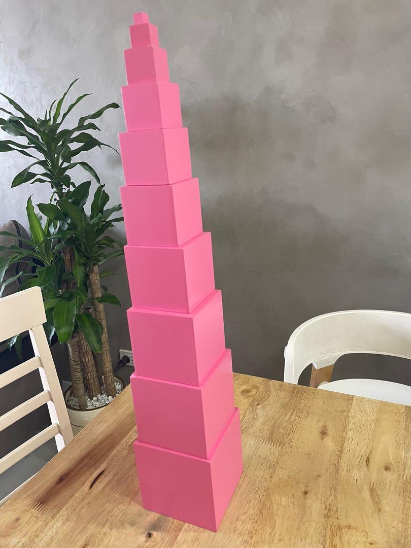 Montessori Pink Tower, Babies & Kids, Baby Nursery & Kids Furniture ...