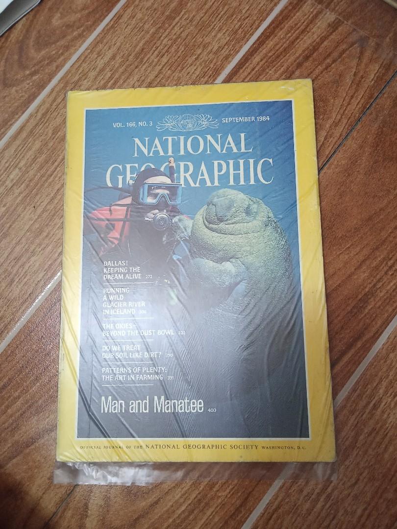 National Geographic " Man and Manatee, Sept. 1984 *L3.1, Hobbies & Toys ...
