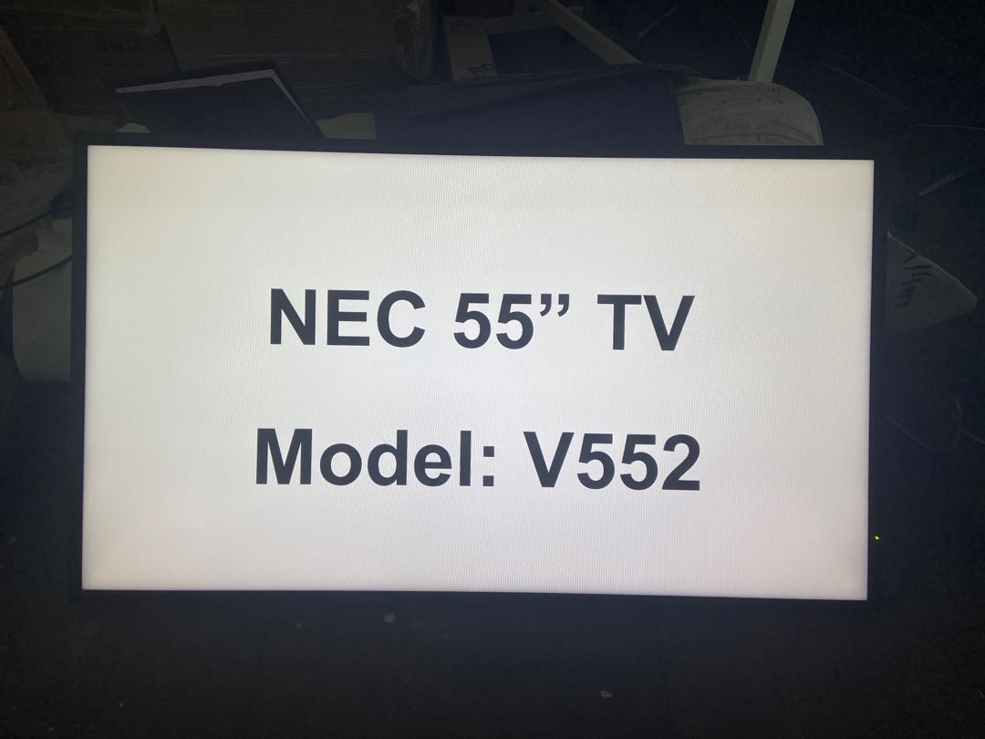 NEC 55" TV Screen, TV & Home Appliances, TV & Entertainment, TV on ...