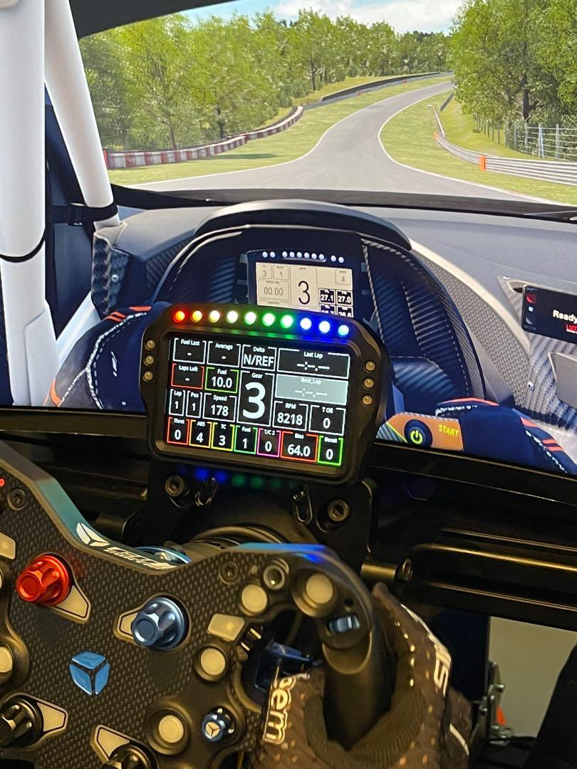 Sim dash / sim racing dash/ racing dash display / sim cluster, Video ...