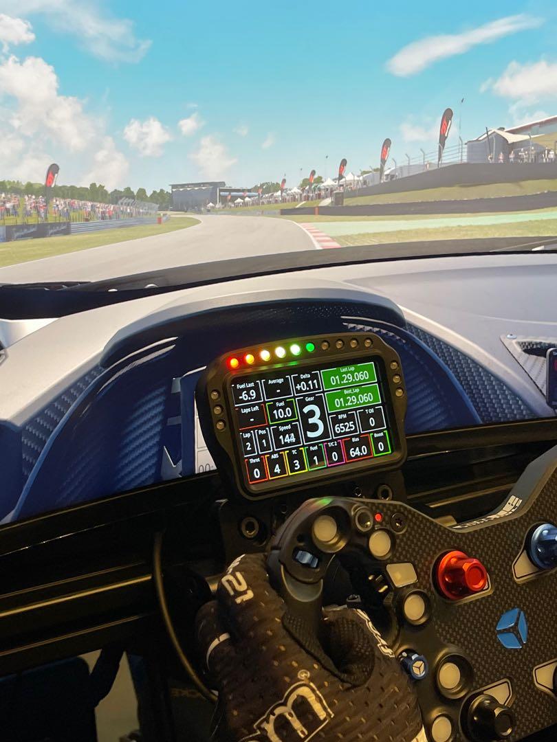 Sim dash / sim racing dash/ racing dash display / sim cluster, Video ...