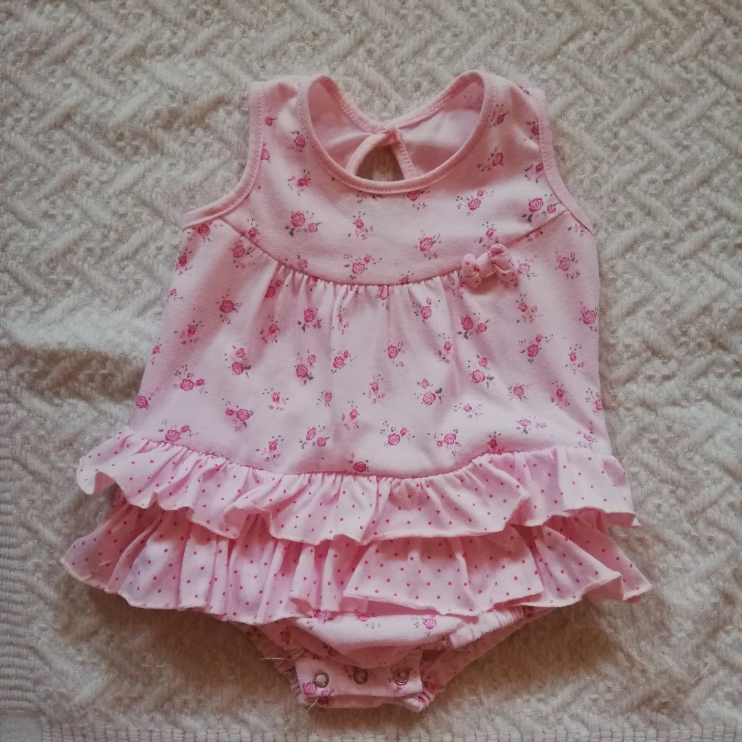 Newborn Onesie Floral Pink | Baby Onesie, Babies & Kids, Babies & Kids ...