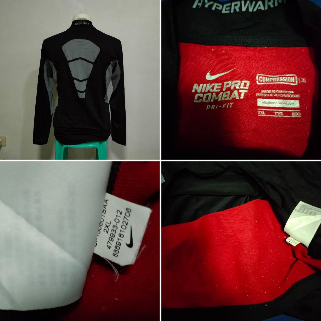 Nike pro combat, Men's Fashion, Tops & Sets, Hoodies on Carousell