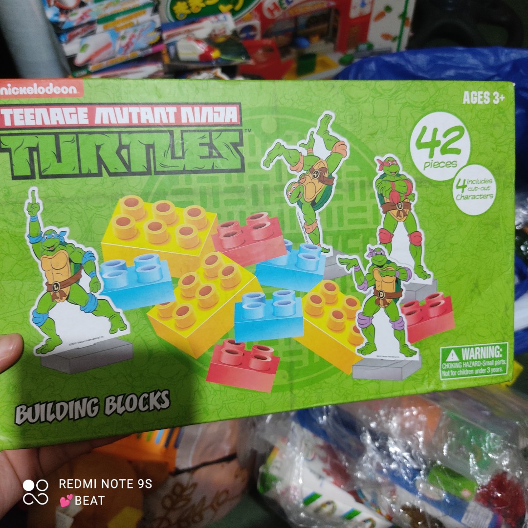 Ninja Turtle Blocks with stickers, Hobbies & Toys, Toys & Games on ...