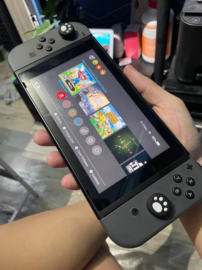 Nintendo Switch v2 complete, Video Gaming, Video Game Consoles ...