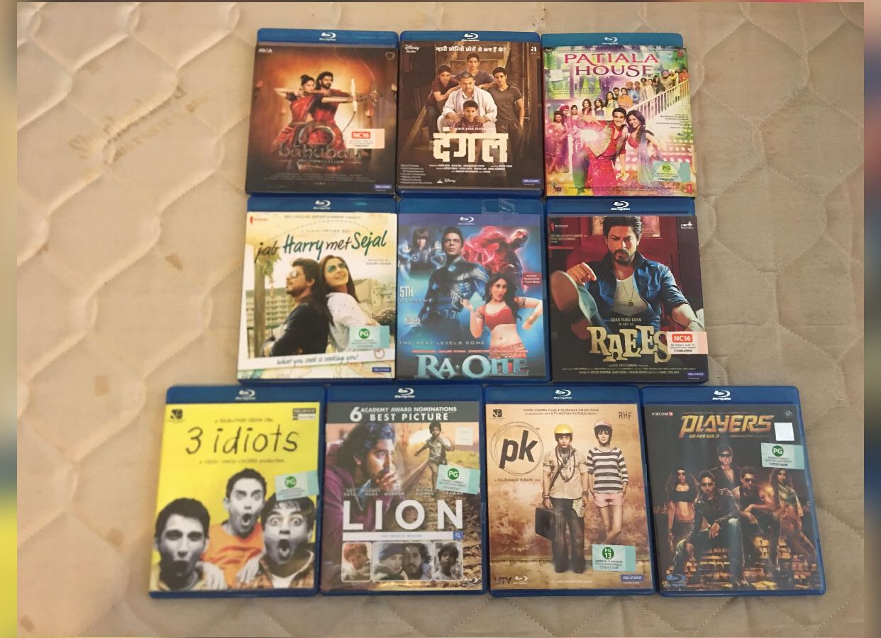 No.1 Bollywood Bluray (Eng/Hindi) X 14, Hobbies & Toys, Music & Media ...