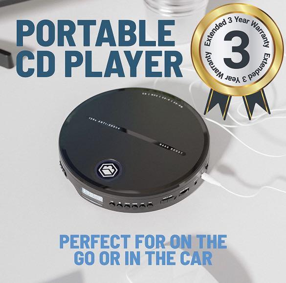 Oakcastle CD10 Personal Portable CD Player | Mains Power or Battery ...