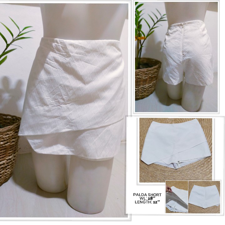 palda short white, Women's Fashion, Bottoms, Shorts on Carousell