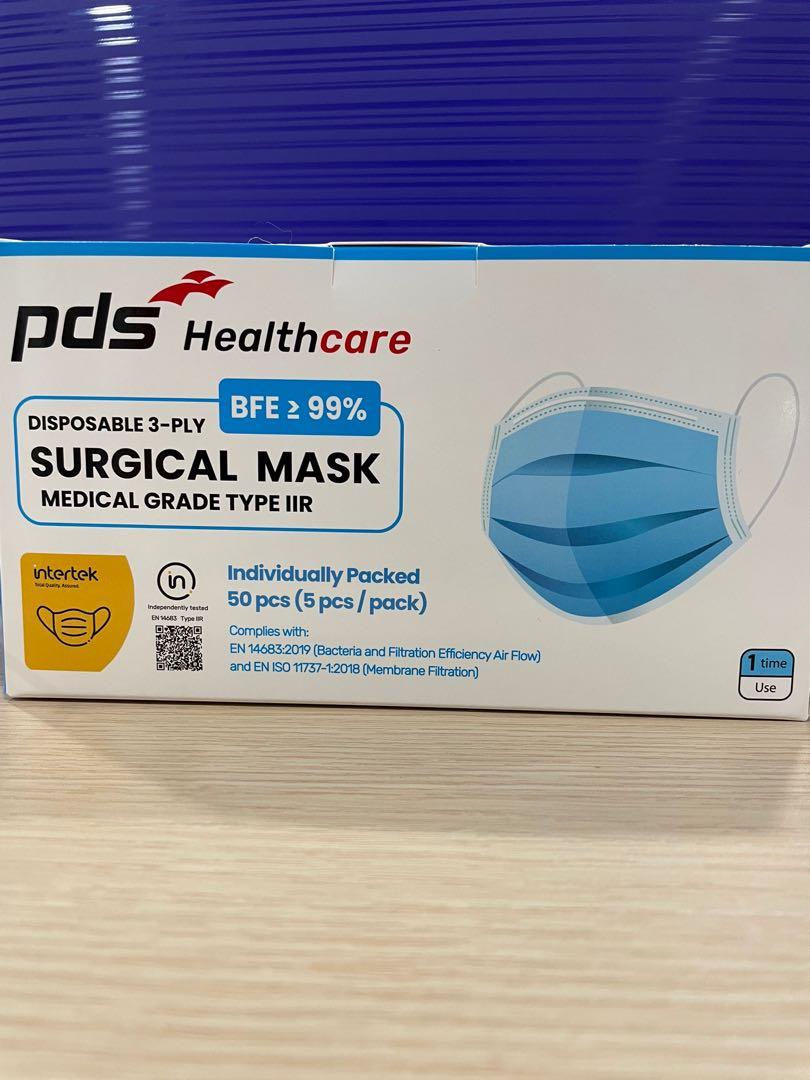 Adults PDS Heathcare Surgical Masks, Health & Nutrition, Face Masks ...