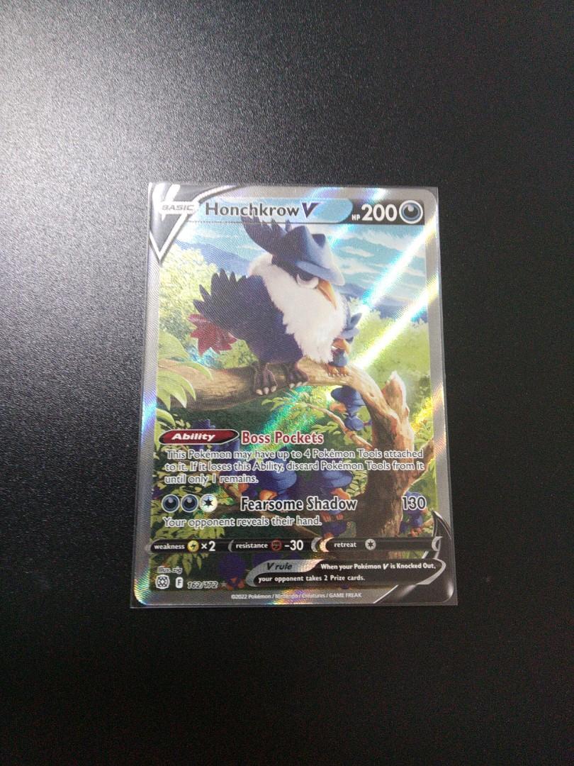 Pokemon TCG Honchkrow V AA Alternate Art Ultra Rare - SS9 Brilliant ...