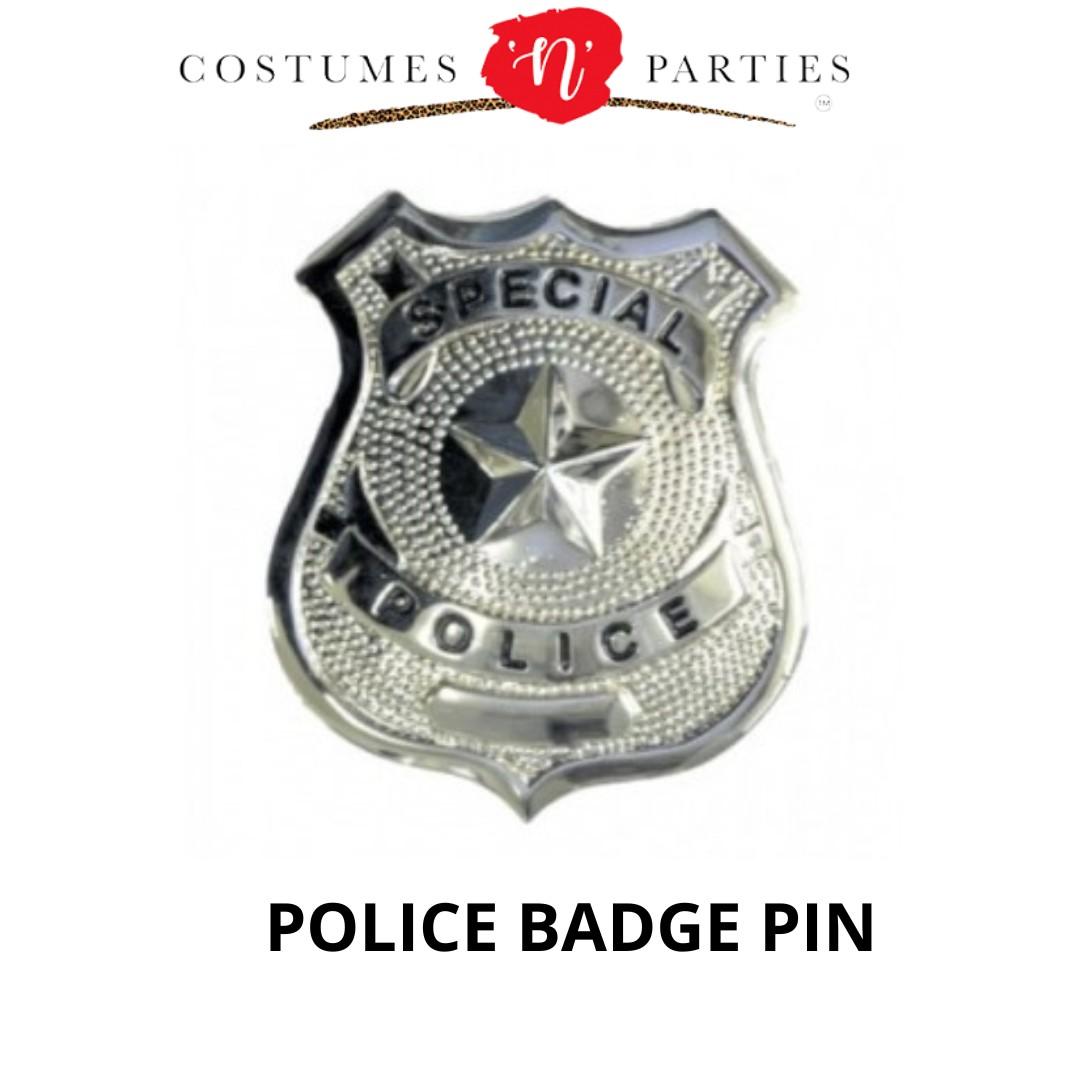 POLICE BADGE PIN, Hobbies & Toys, Stationery & Craft, Art & Prints on ...