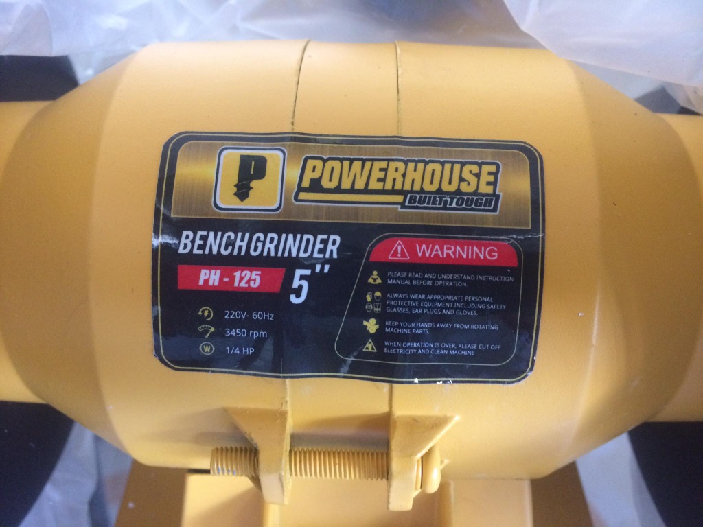 POWERHOUSE BENCH GRINDER, Commercial & Industrial, Construction Tools ...