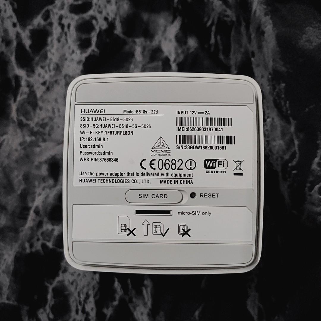 Readystock Huawei B618s 22d router wifi modem + power supply adapter ...