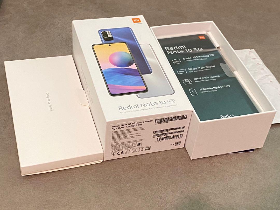 Xiaomi Redmi Note 10 5G Aurora Green 8GB RAM 128GB ROM, Mobile Phones ...