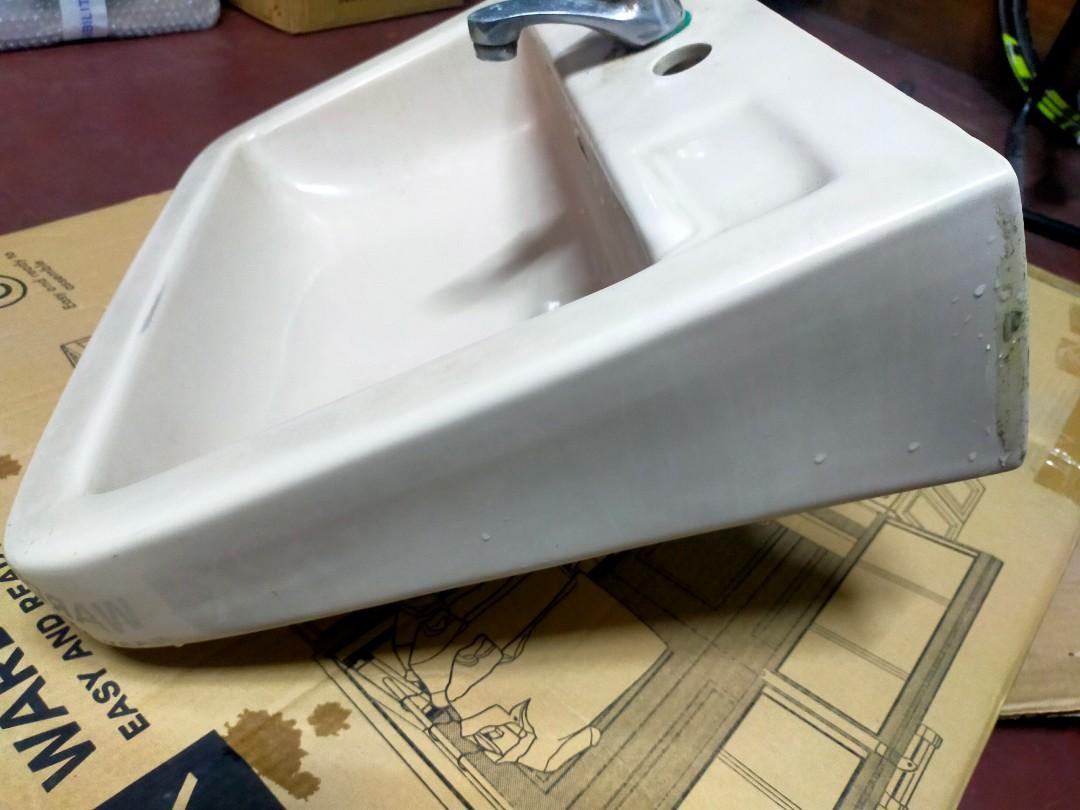 Saniwares bathroom sink lababo lavatory, Furniture & Home Living ...