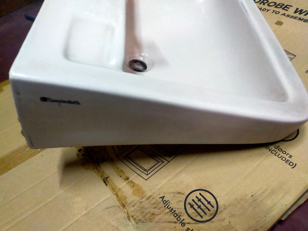 Saniwares bathroom sink lababo lavatory, Furniture & Home Living ...