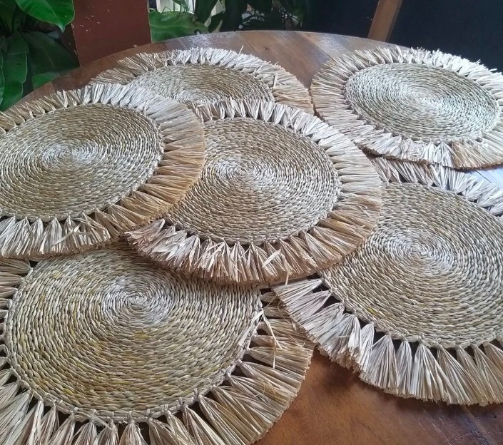 Set of 6 Native Placemats Planter Mats Boho Placemats Wall Decor ...