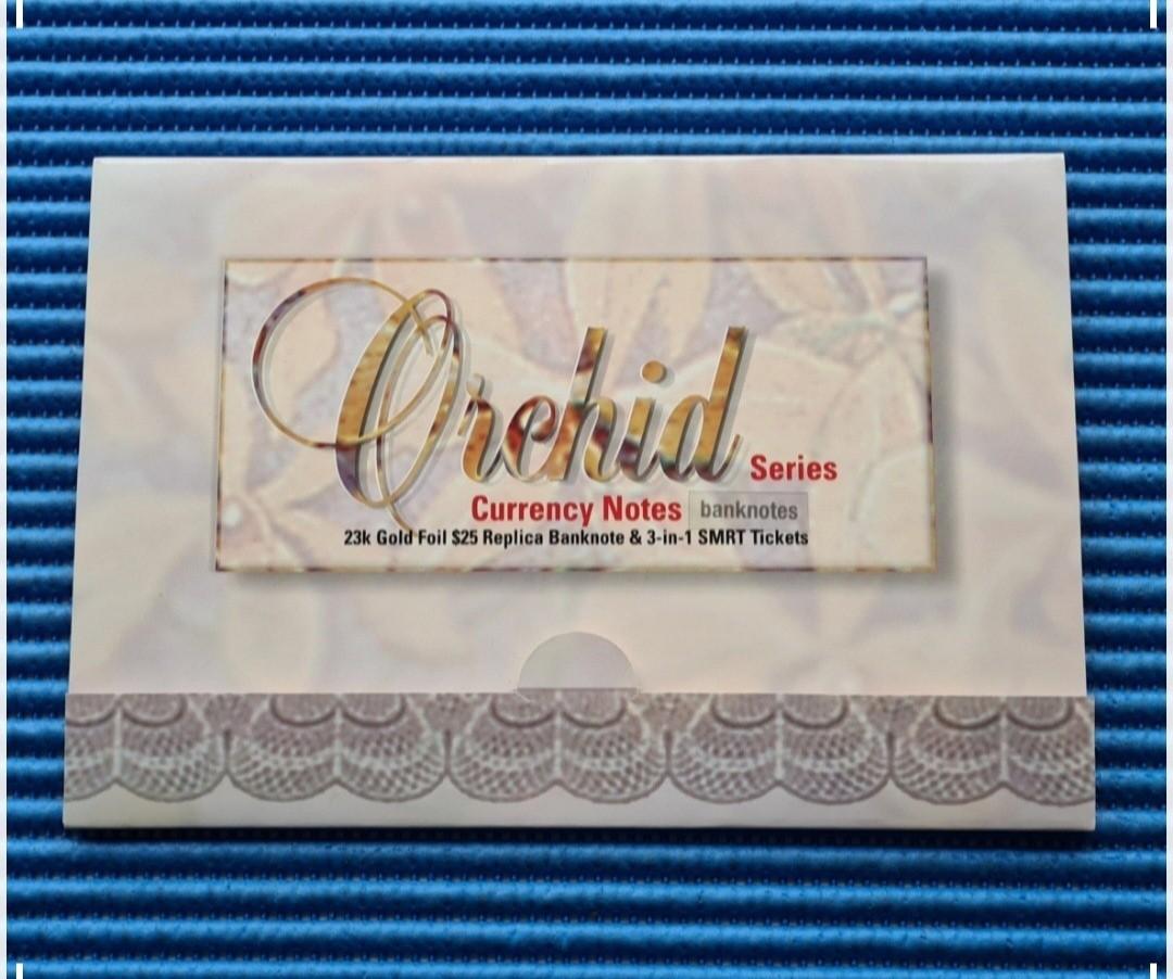 Singapore Orchid Series $25, $100 & $1000 Currency Note 3-in-1 SMRT ...