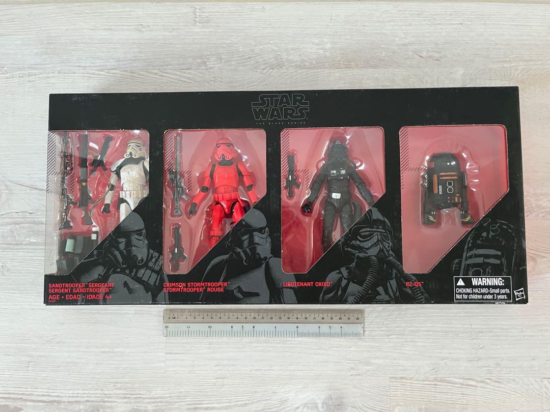 Star Wars black series set of 4 (sergeant sandtrooper, crimson ...