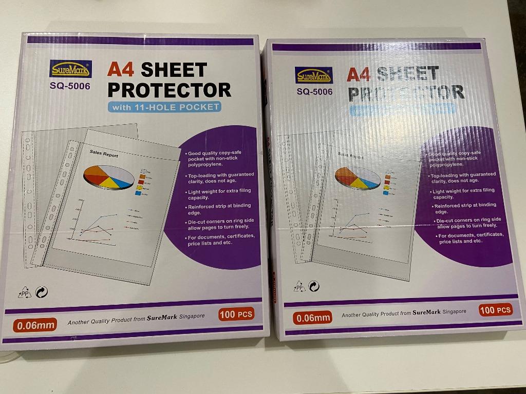 SureMark A4 Sheet Protector , Hobbies & Toys, Stationery & Craft ...