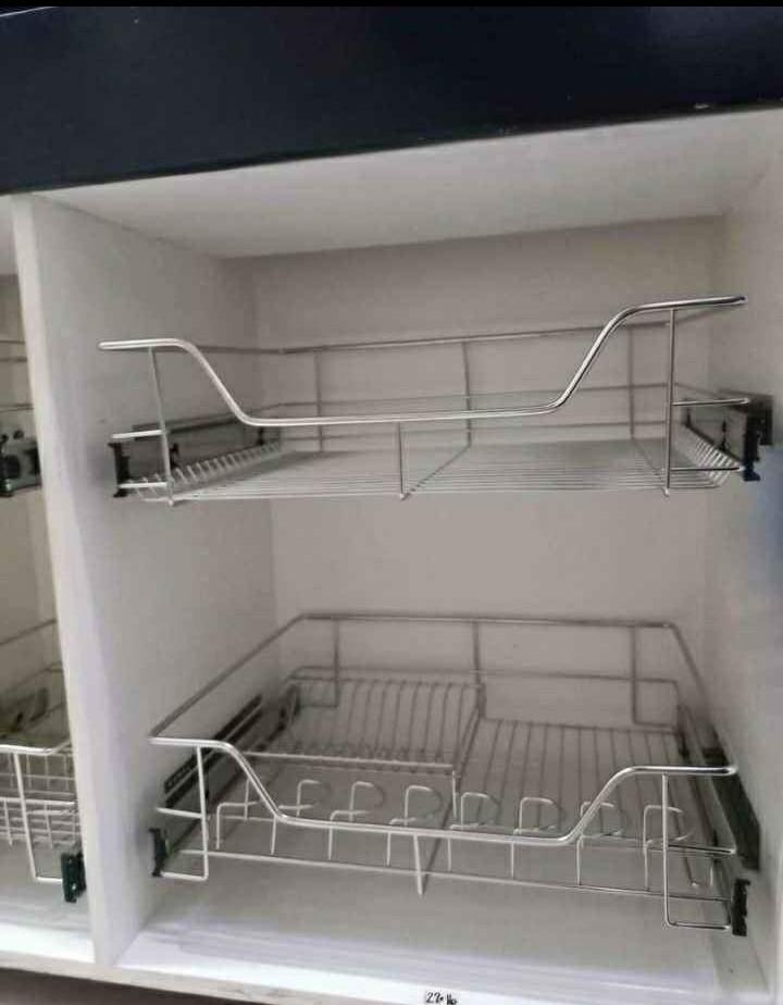 SUS304 STAINLESS FULL OUT BASKET, Furniture & Home Living, Bathroom ...