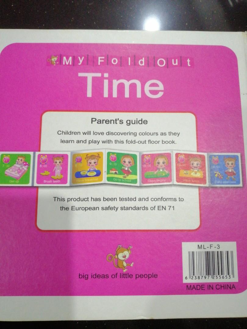 Time : Fold Out Floor Book, Hobbies & Toys, Books & Magazines, Children ...
