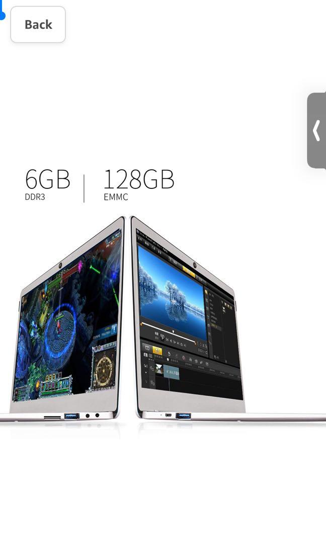 Jumper Ezbook X4 14 Inch Fhd IPS Laptop 6GB DDR3 128GB Storage Celeron ...